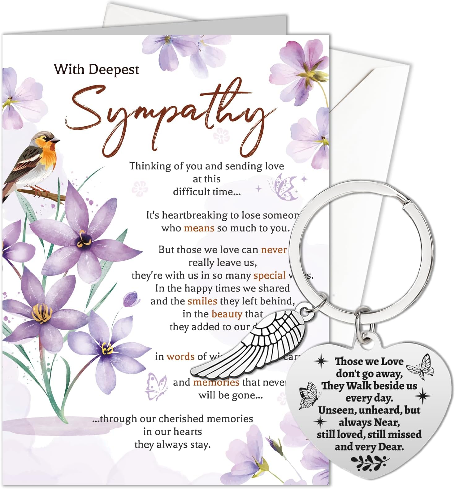 HOWAF With Deepest Sympathy Card, Sympathy Greeting Cards, Sympathy ...