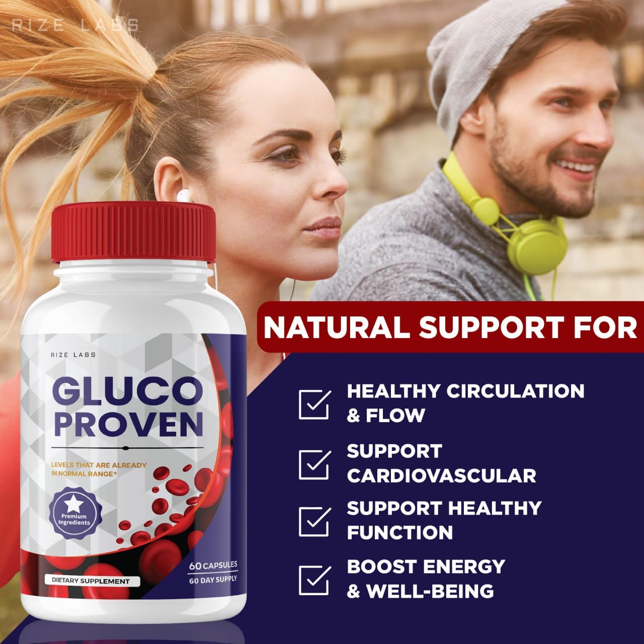 Cápsulas Gluco Proven – Suplemento Avançado com 120 Cápsulas de Fórmula ...