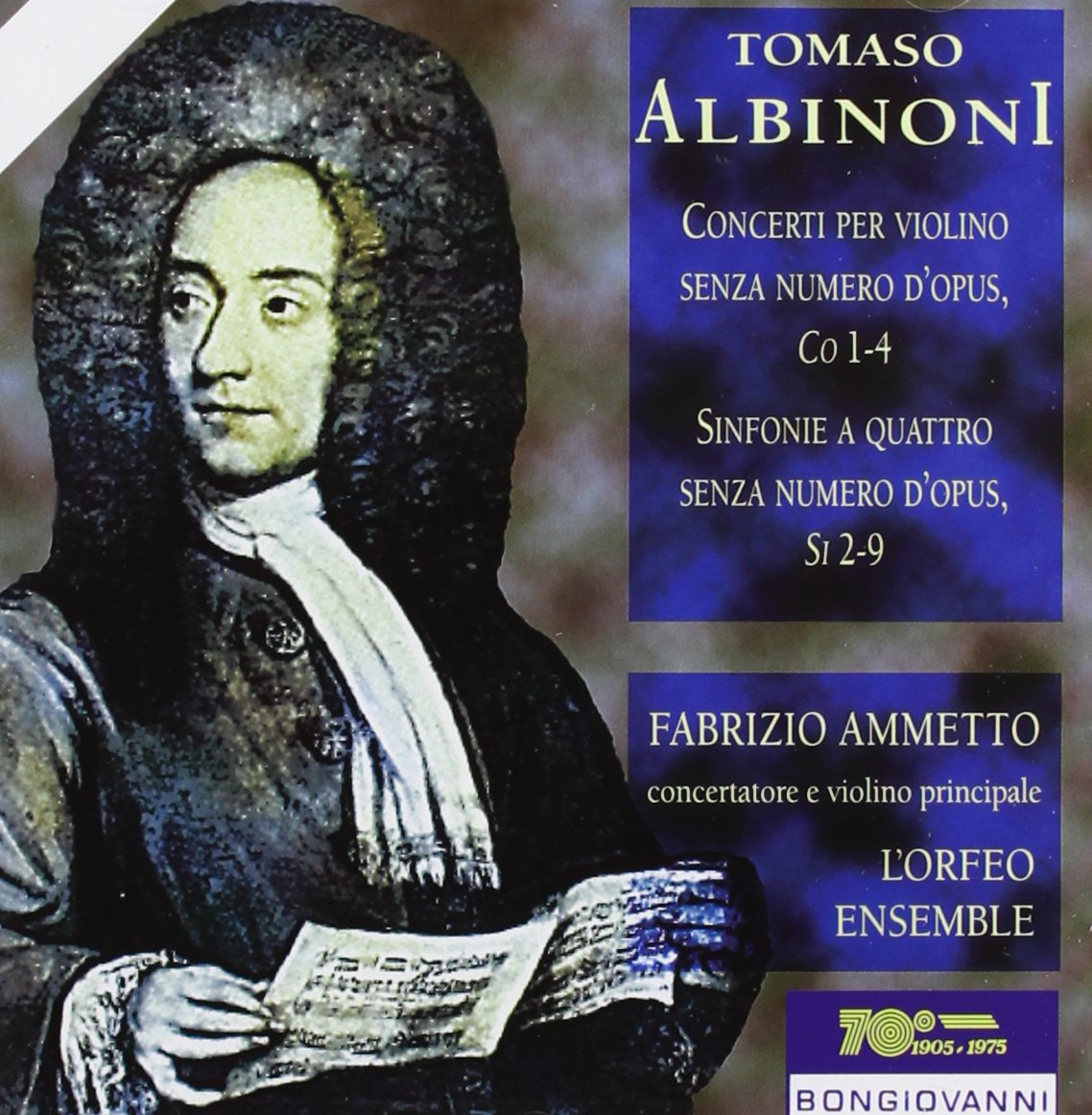 Tomaso Albinoni, Fabrizio Ammetto - Concerti for Violin / Sinfonia a ...