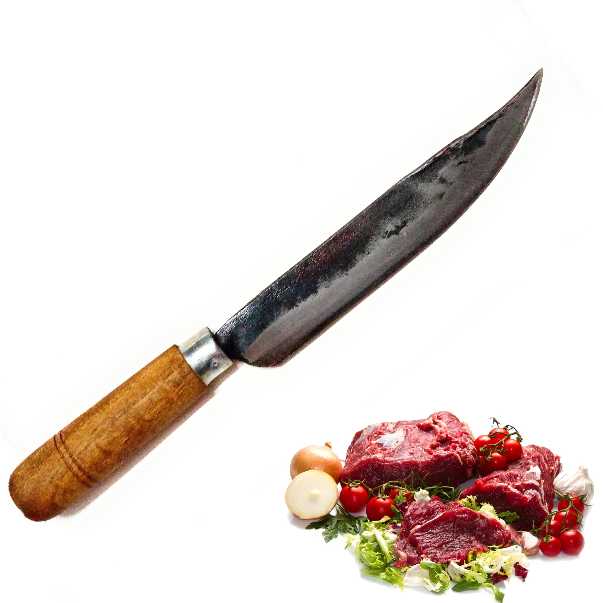 Buy Handymade Hand Forged Knife | All Purpose Kitchen Knife for Slicing Meat/Fish & Vegie's ...