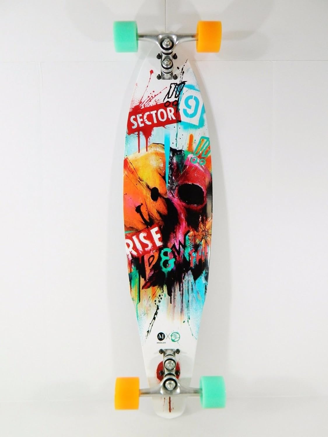 Amazon | Sector 9 Rise And Fall 9.125 x 38 Drop Thru Longboard Complete ...
