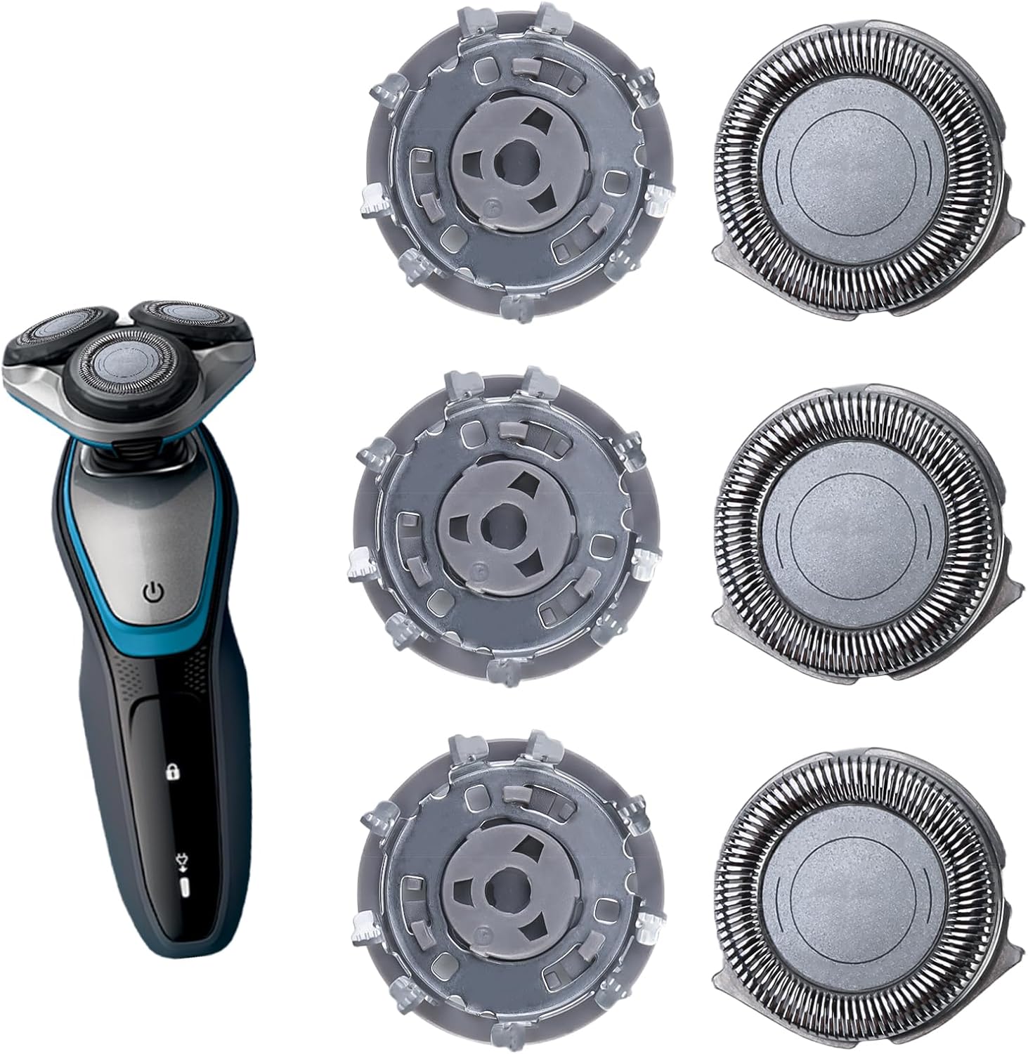 3Pcs Replacement Shaver Heads, Electric Shaving Blades Compatible With ...