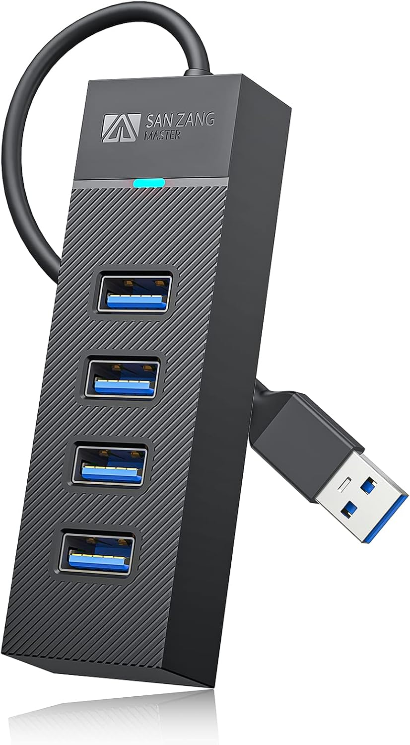 Amazon.com: SAN ZANG MASTER USB 3.0 Hub, 4 Ports USB Hub, 5Gbps USB ...