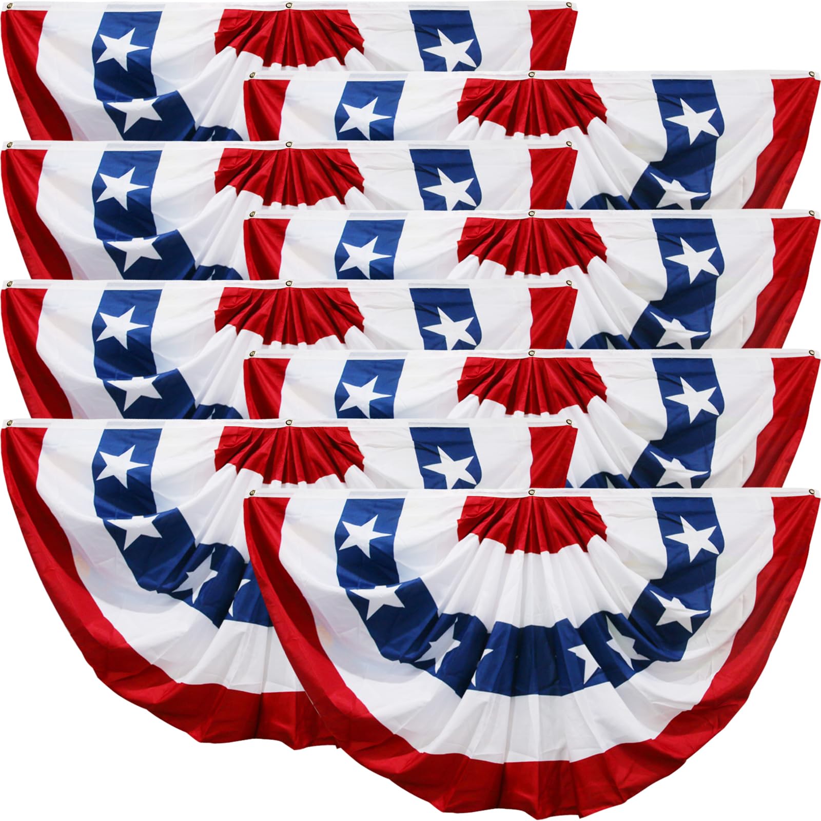 Amazon.com : American Flag Bunting For Outside,8 Pack American Flags ...
