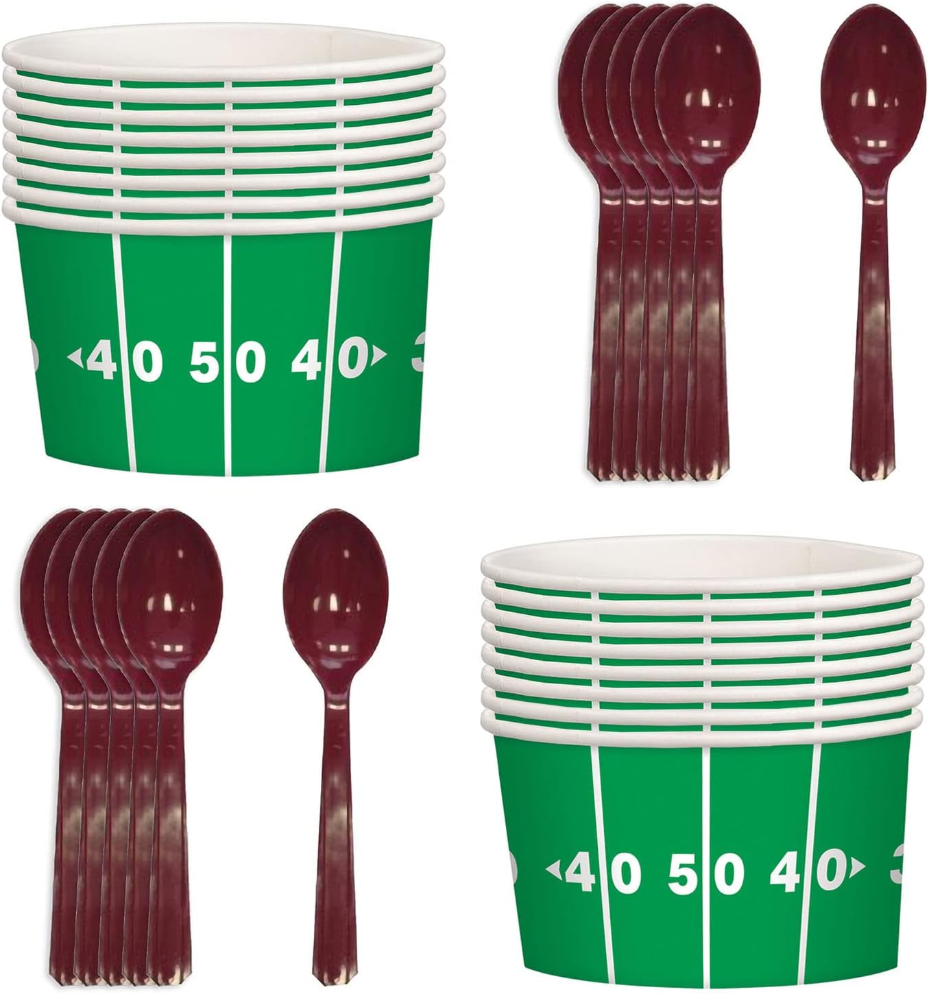 Amazon.com: Football Party Supplies - Paper Chili Food and Snack Bowls ...