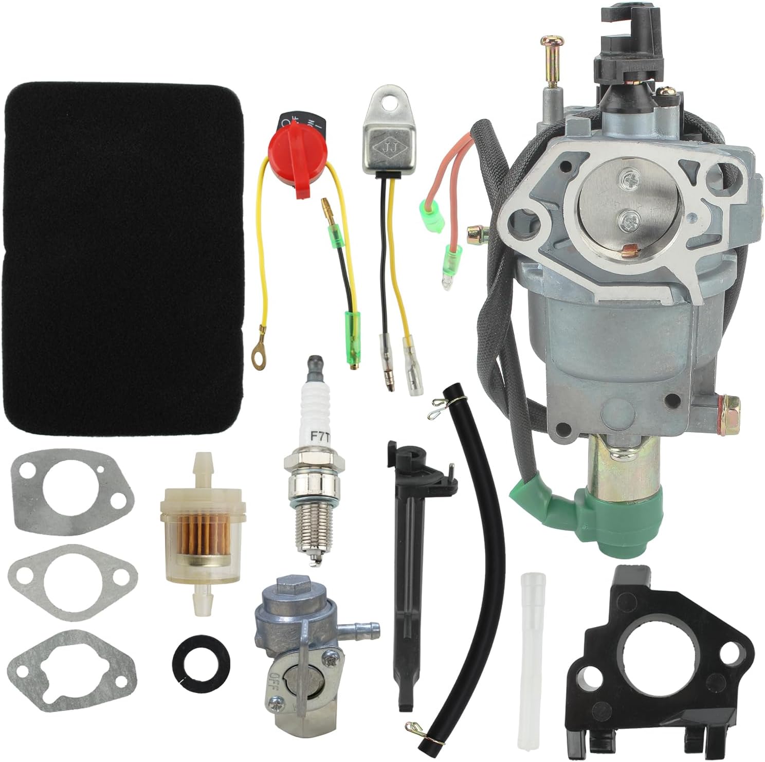 Amazon.com: GoaMotors Carburetor Kit Fit for A-iPower SUA12000E ...