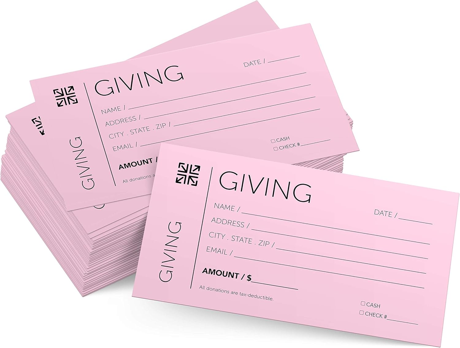 Amazon.com : 500 Church Offering | Tithe Donation Envelopes (Pink ...