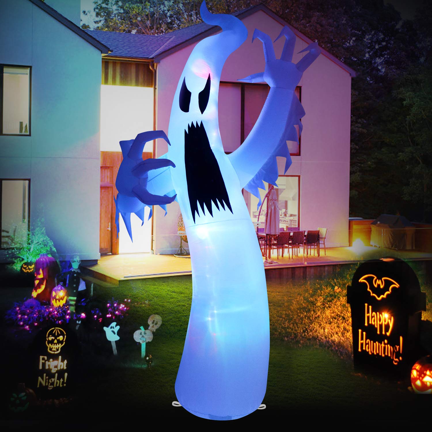 Snapklik.com : 12 Ft Giant Halloween Inflatable Ghost, Blow Up ...