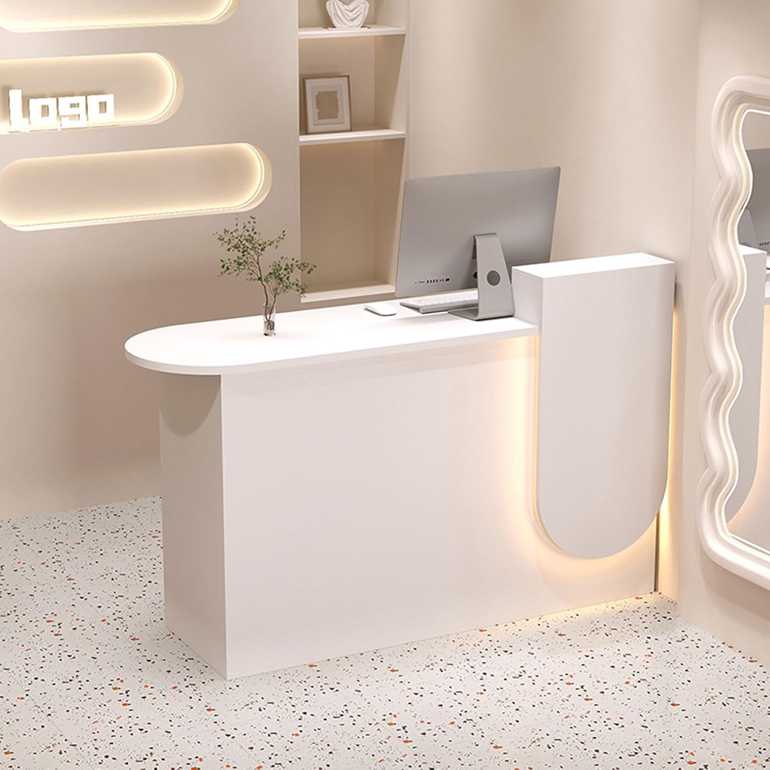 Checkout Counter, Reception Desk with Led Lights and Australia | Ubuy