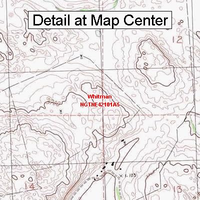 Amazon.com : USGS Topographic Quadrangle Map - Whitman, Nebraska ...