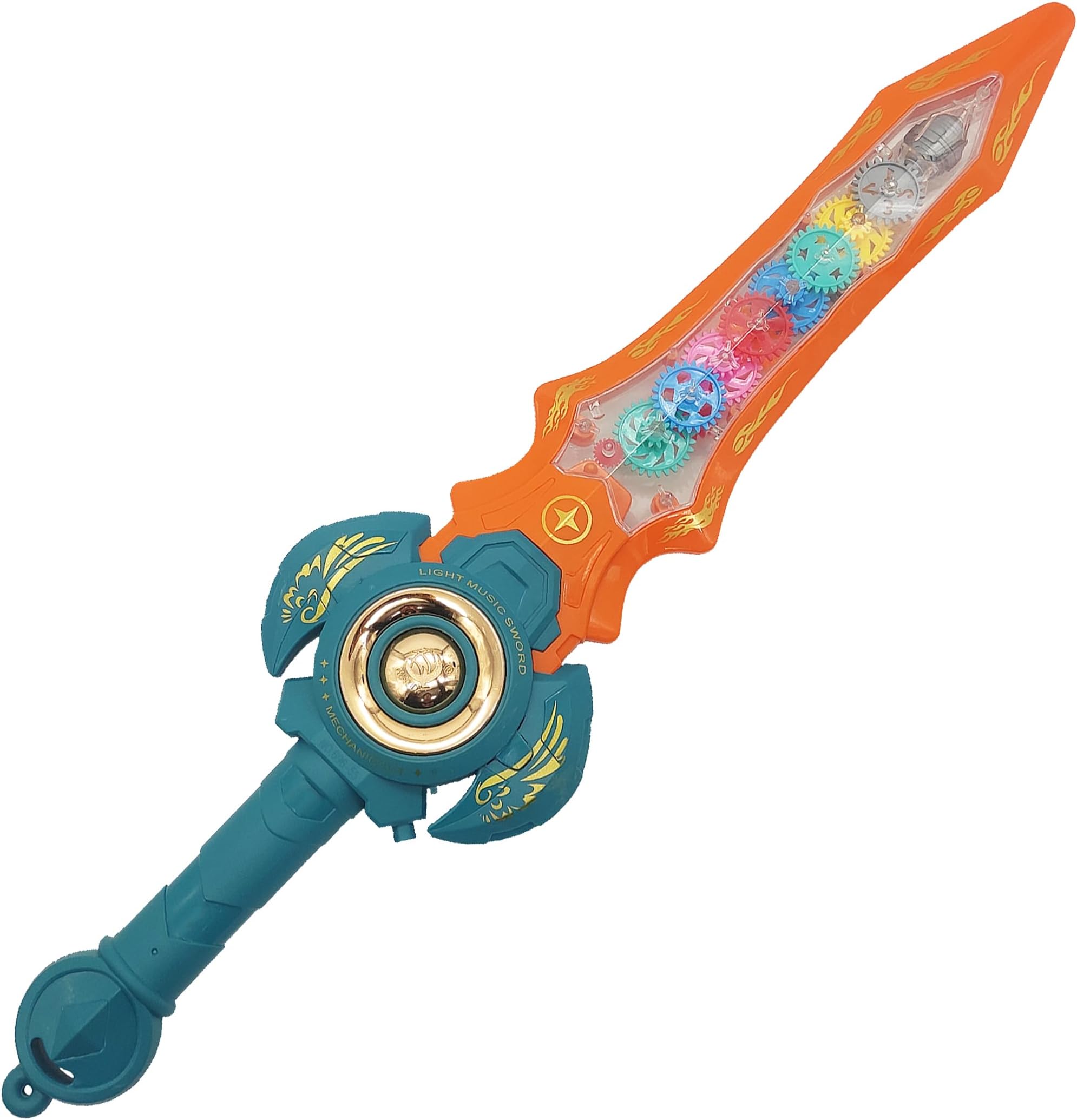 Buy VGRASSP 3D Transparent Musical Gear Sword Toy with Vibrations ...