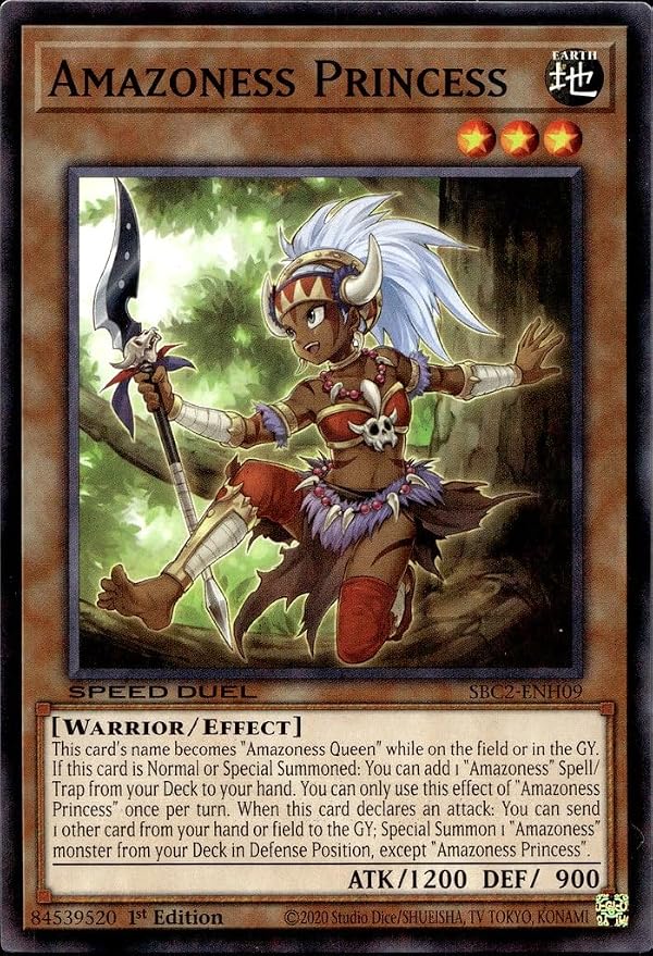 Amazon.com: Amazoness Princess - SBC2-ENH09 - Common - 1st Edition ...