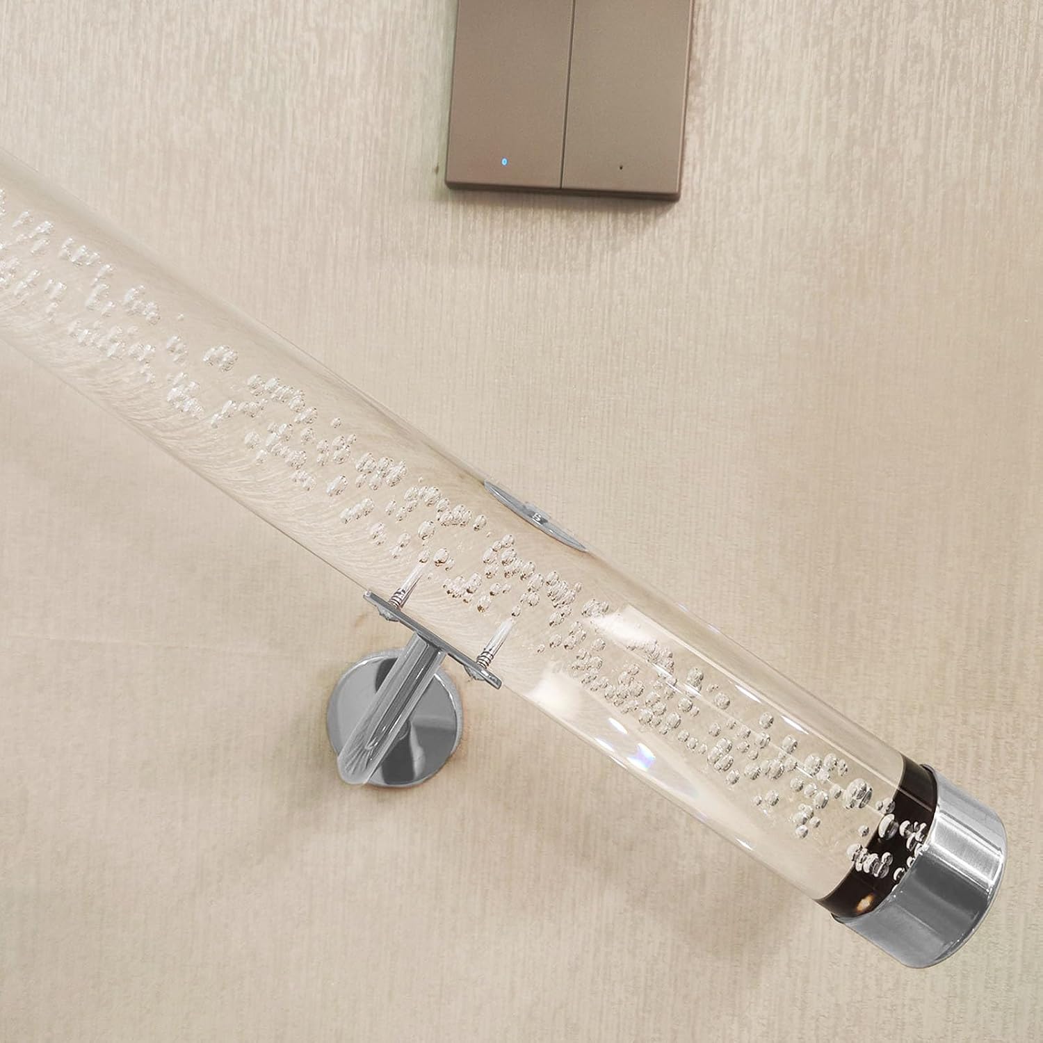 Amazon.com: NUNETH 1.4/1.6/2.2/2.6/3 Metre Acrylic Handrail Wall Mount ...