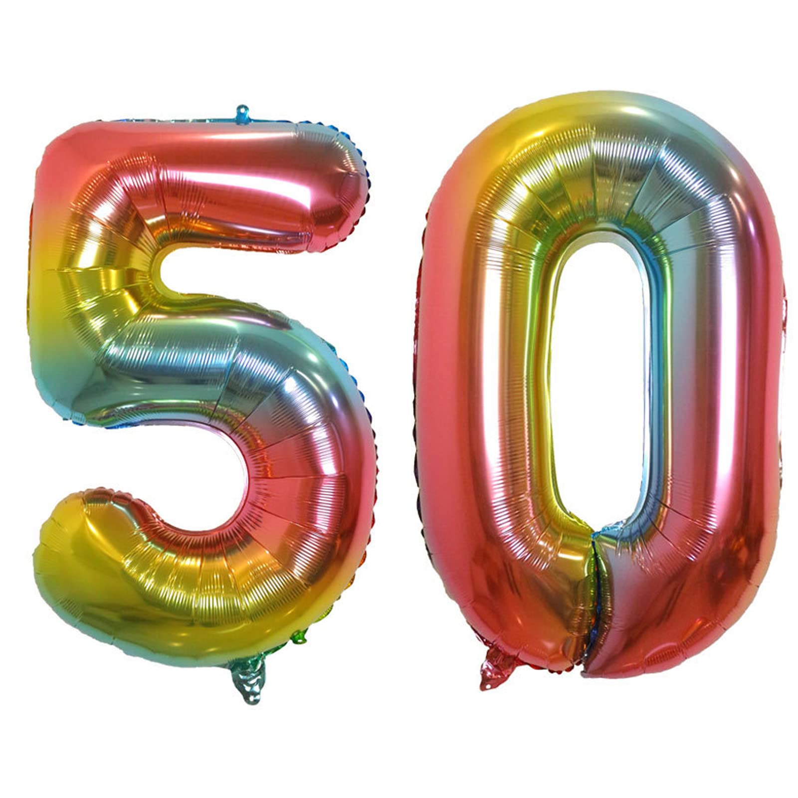 Amazon.com: HADCKJA 50 Number Balloons Giant 50 02 Foil Number Balloons ...