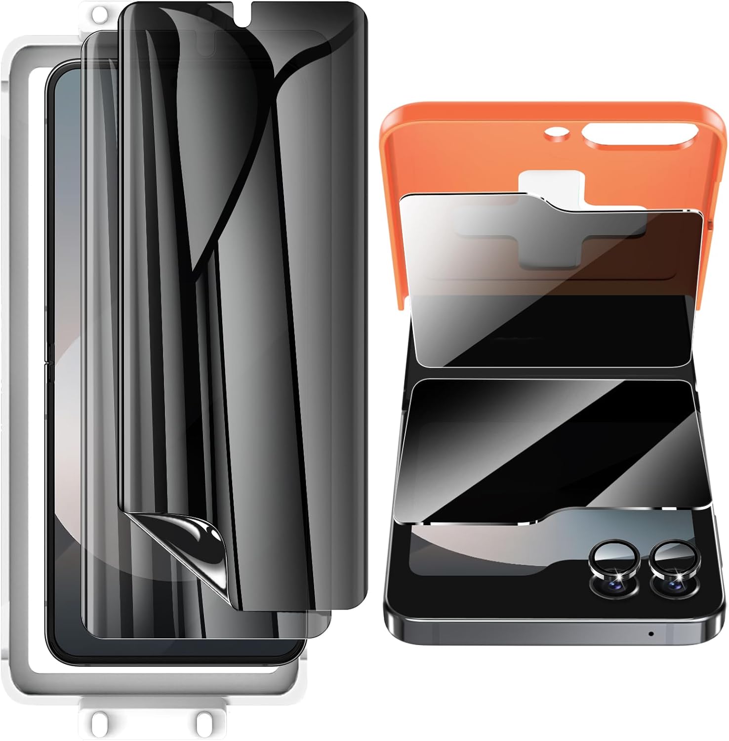 Amazon.com: WYQLTD [2 Sets 6 Pack] for Samsung Galaxy Z Flip 6 Privacy ...