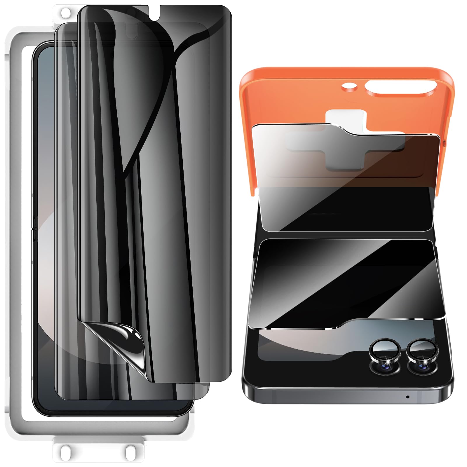 Amazon.com: WYQLTD [2 Sets 6 Pack] for Samsung Galaxy Z Flip 6 Privacy ...