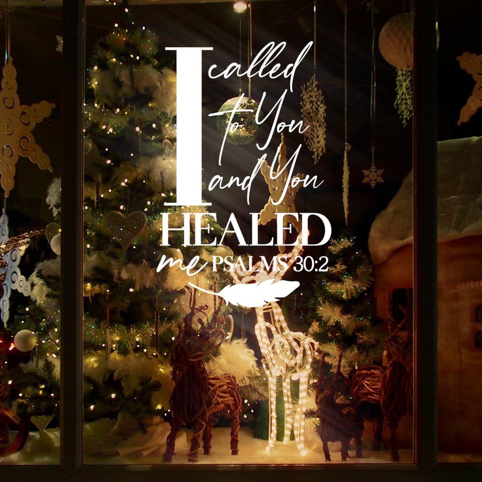 Amazon.com: Psalms 30:2 i Called to You and You Healed Me Vinyl Decal ...