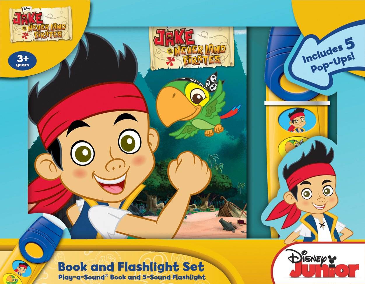 Jake and the Neverland Pirates Pop-Up Book and Flashlight Set ...