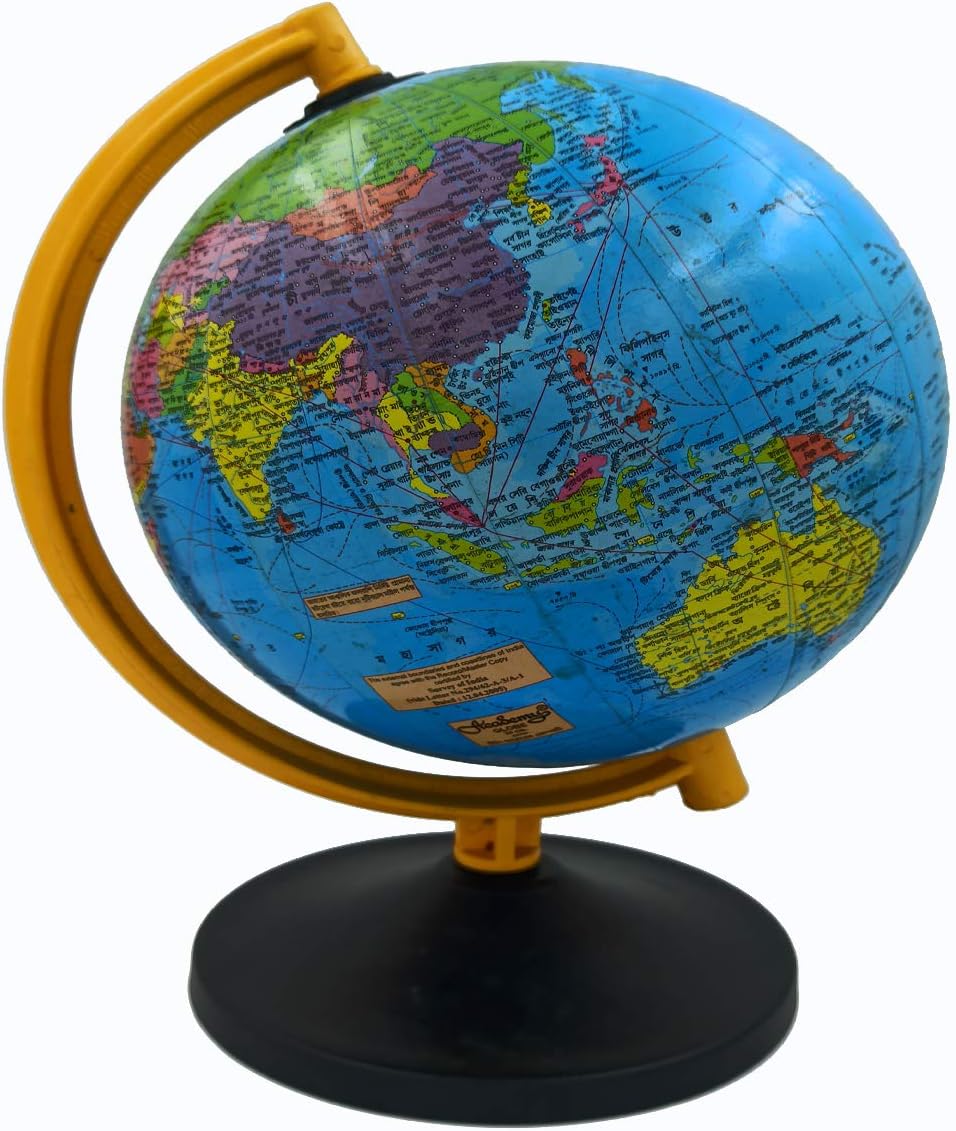 CRAFTWAFT Table TOP World Political Globe 20CM (Big) Plastic Base ...