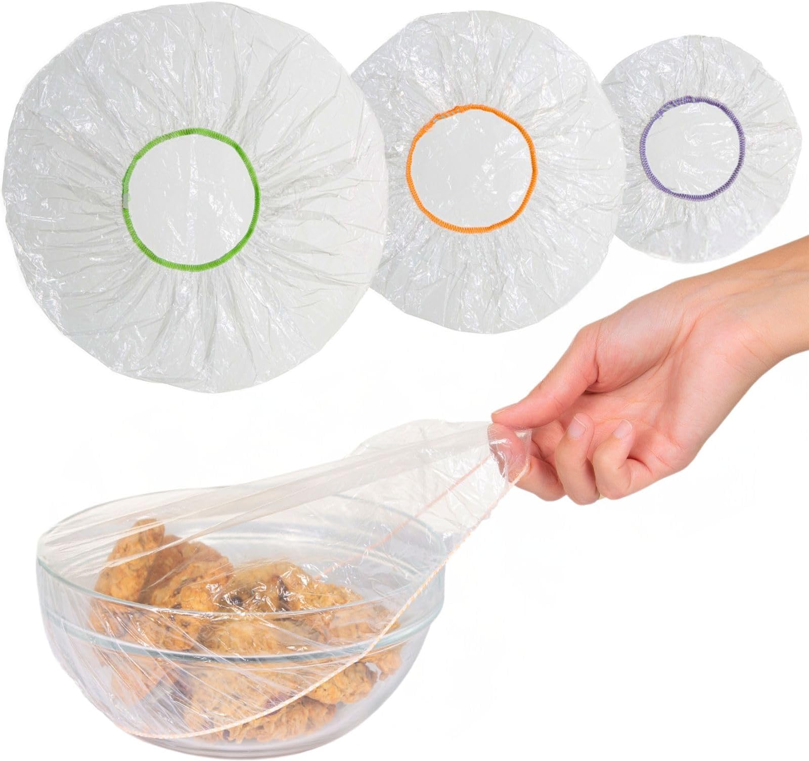 Amazon.com: ReDeMM 50 Reusable Elastic Food Bowl Storage Covers ...