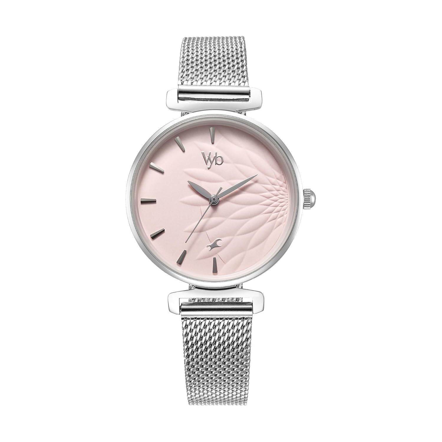 Buy Fastrack Vyb Classique Light Pink Dial Alloy Strap Watch for Women ...