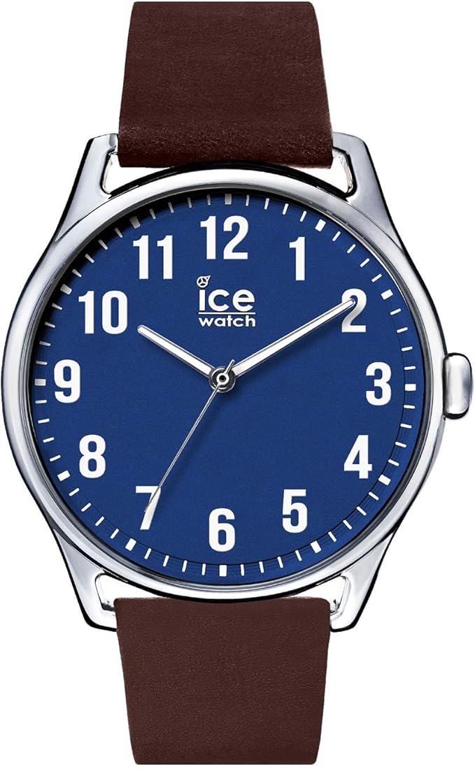 Ice-Watch - ICE time Brown Blue - Men's wristwatch with leather strap ...