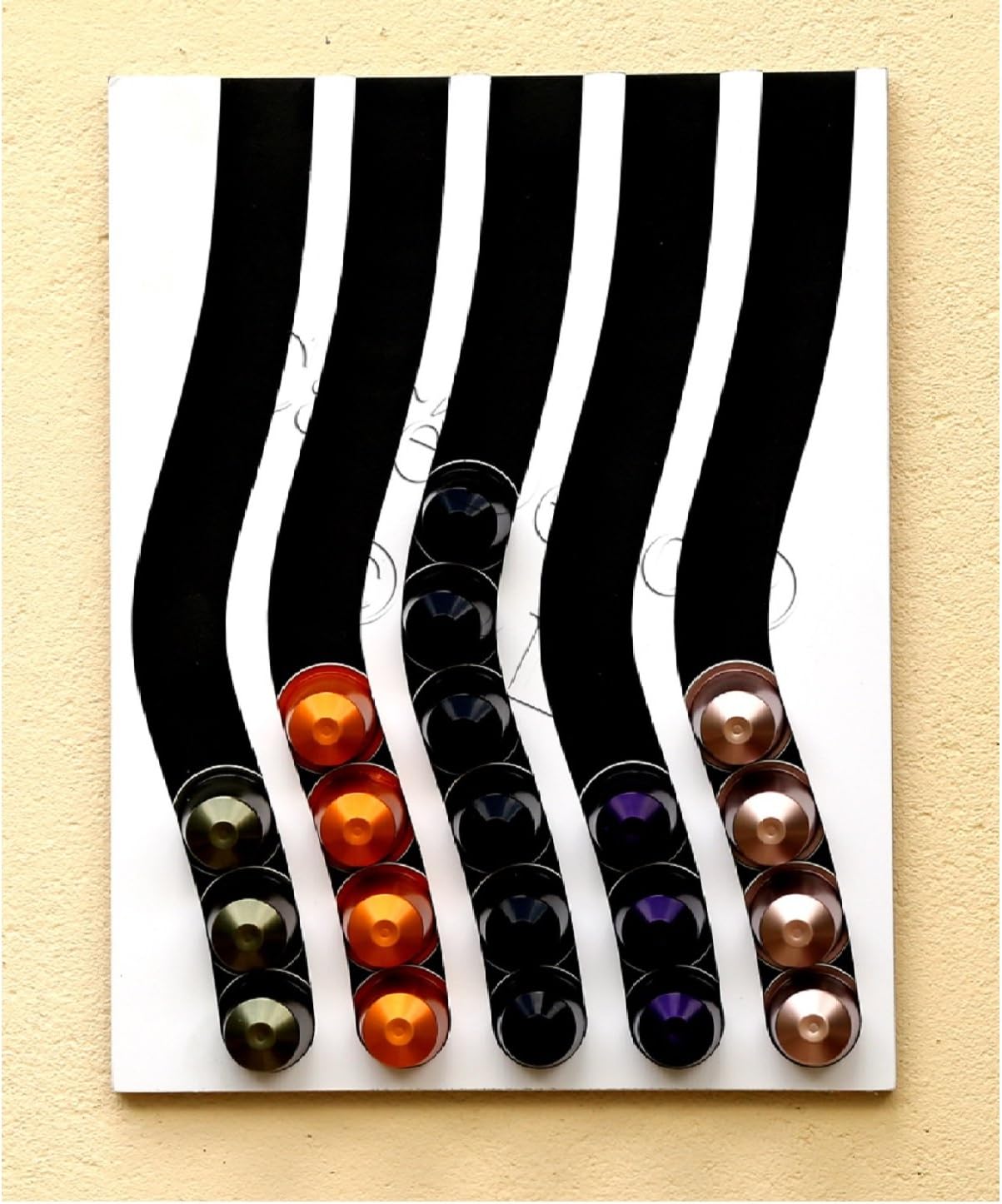 cafedeco Capsule Dispenser, Capsule Holder, Wall Holder for 30 Capsules ...