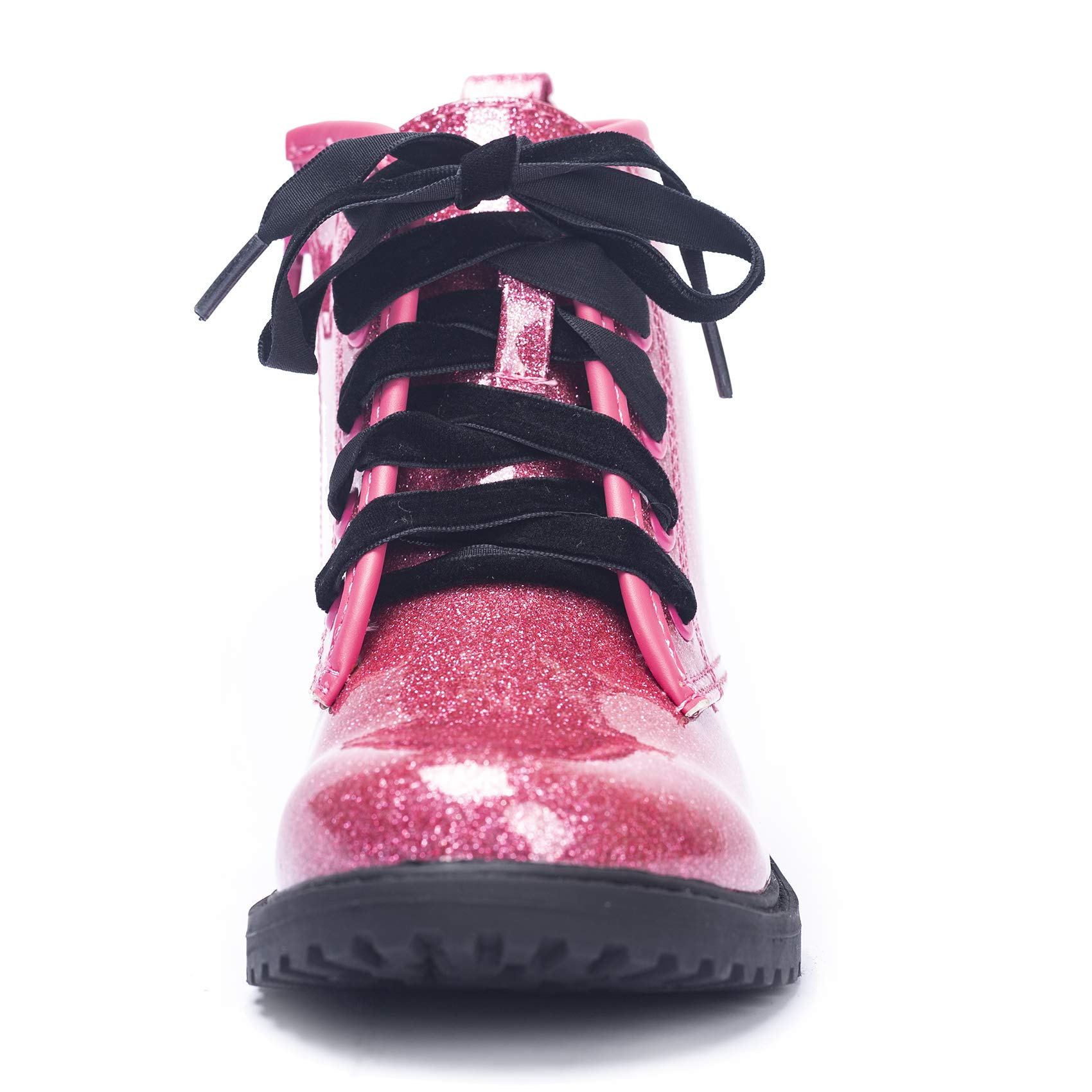 Snapklik.com : FITORY Girls Glitter Ankle Boots, Lace Up Waterproof ...