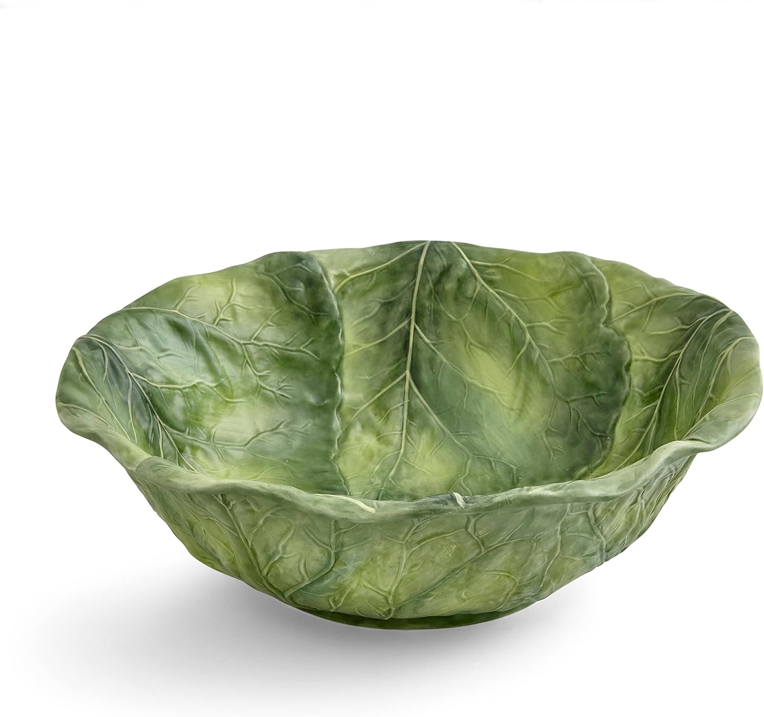 Amazon.com: Spode Nature's Bounty Figural Leaf Bowl | Green Cabbage ...