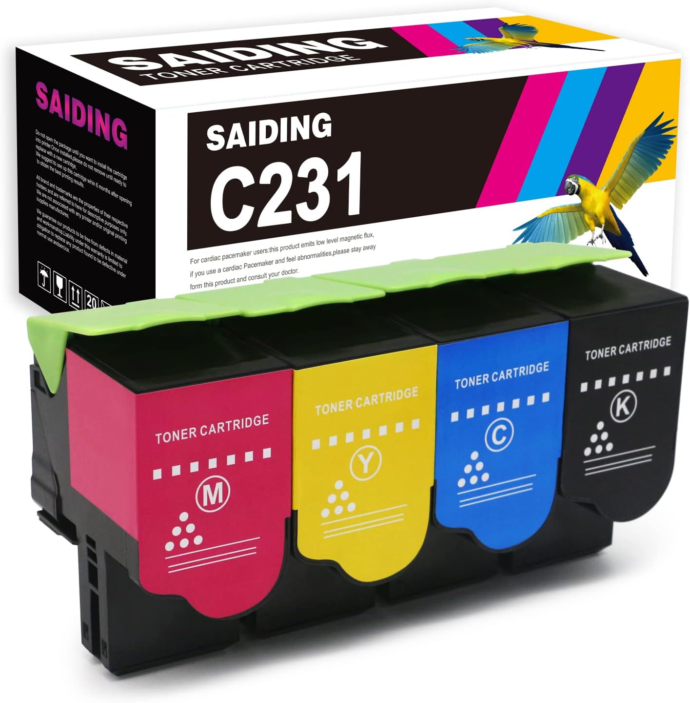 Amazon.com: SAIDING C2325 C231 C2310K0 C2310C0 C2310M0 C2310Y0 Toner ...