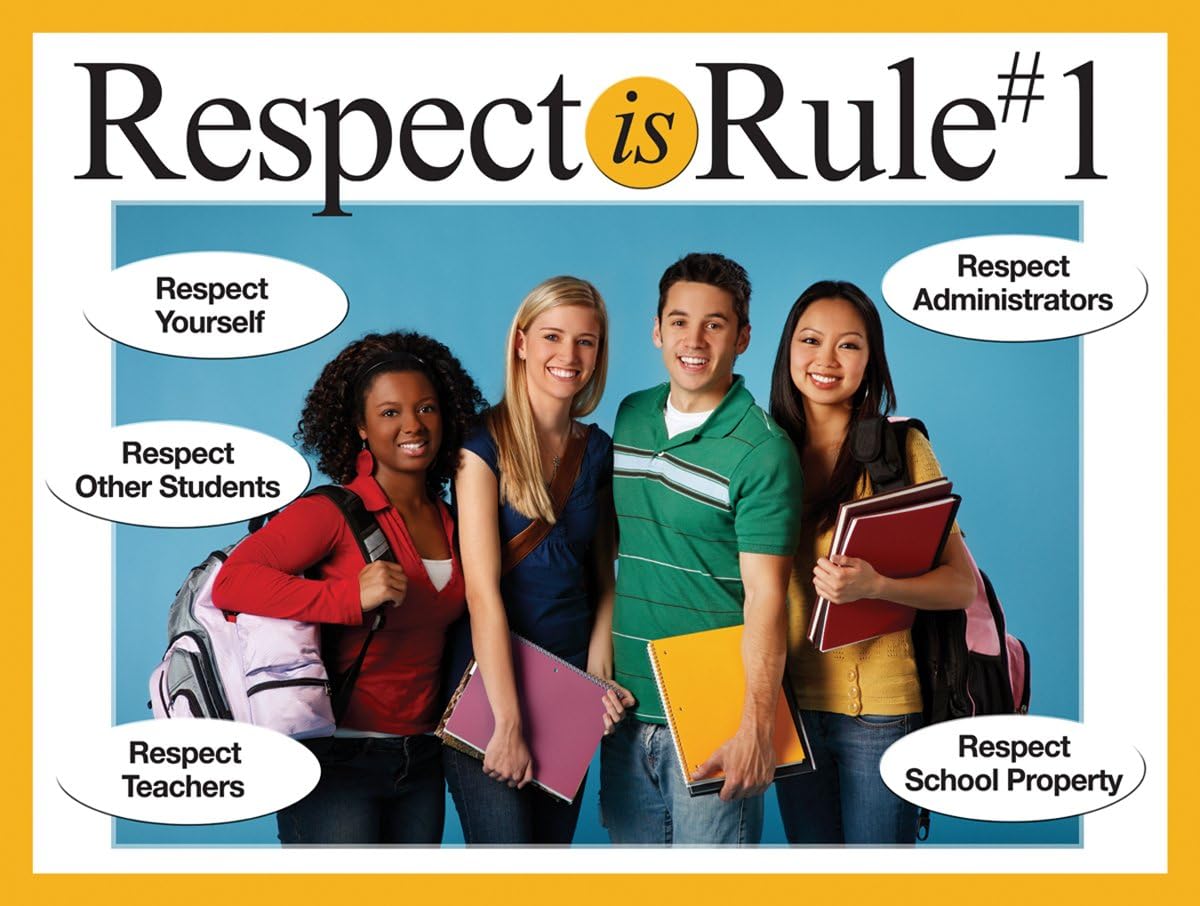Amazon.com: Respect is Rule Number One Laminated Educational Poster for ...