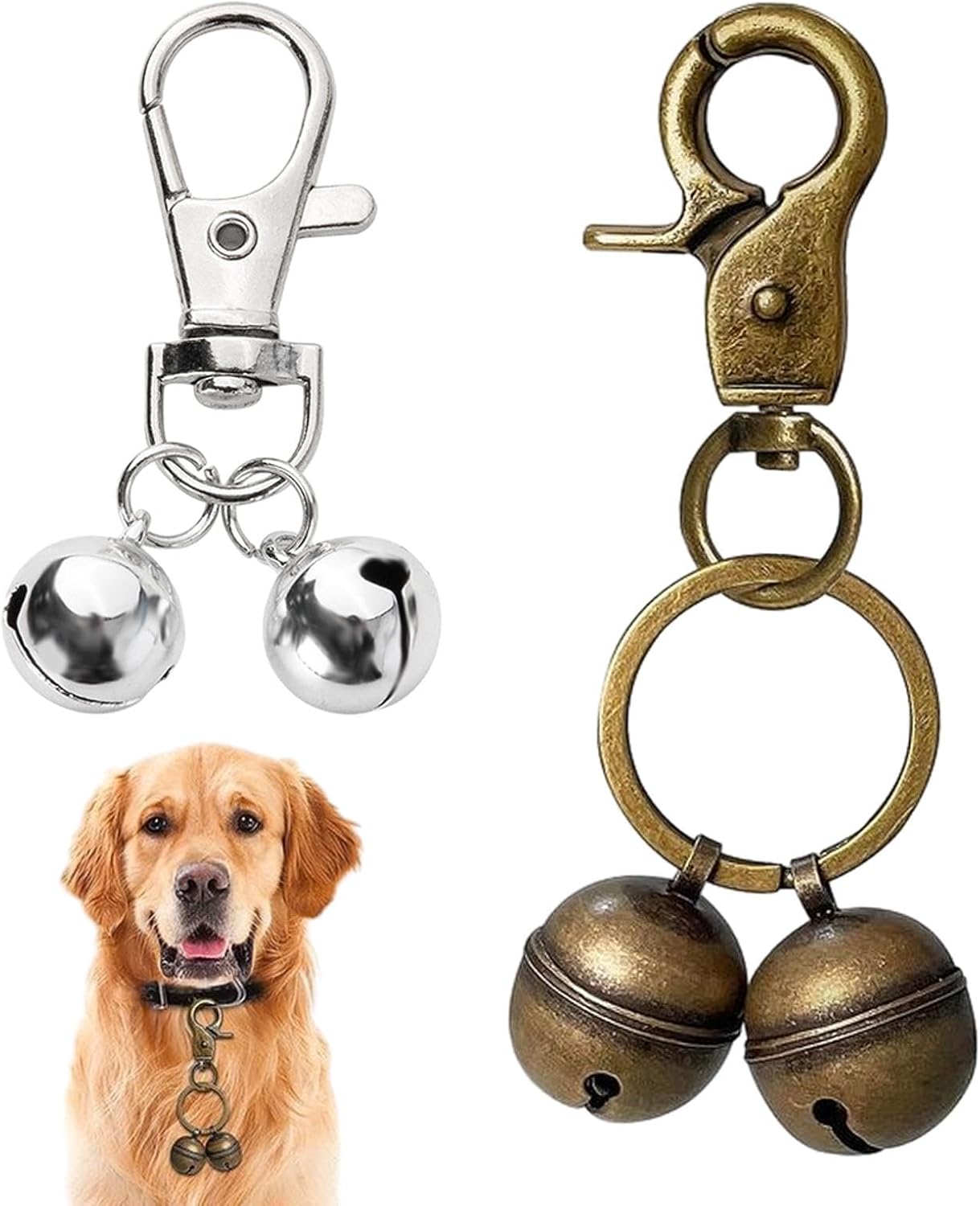 Violotoris 2 Pcs Bells,Dog Cat Bells For Collar, Pet Tracker Acorn ...