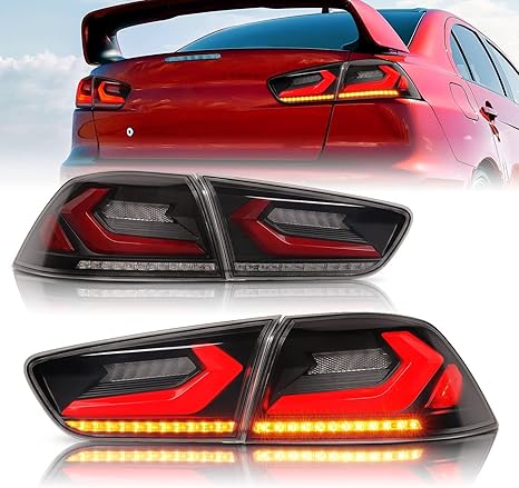 Amazon.com: Archaic LED Tail lights Assembly for Mitsubishi Lancer EVO ...