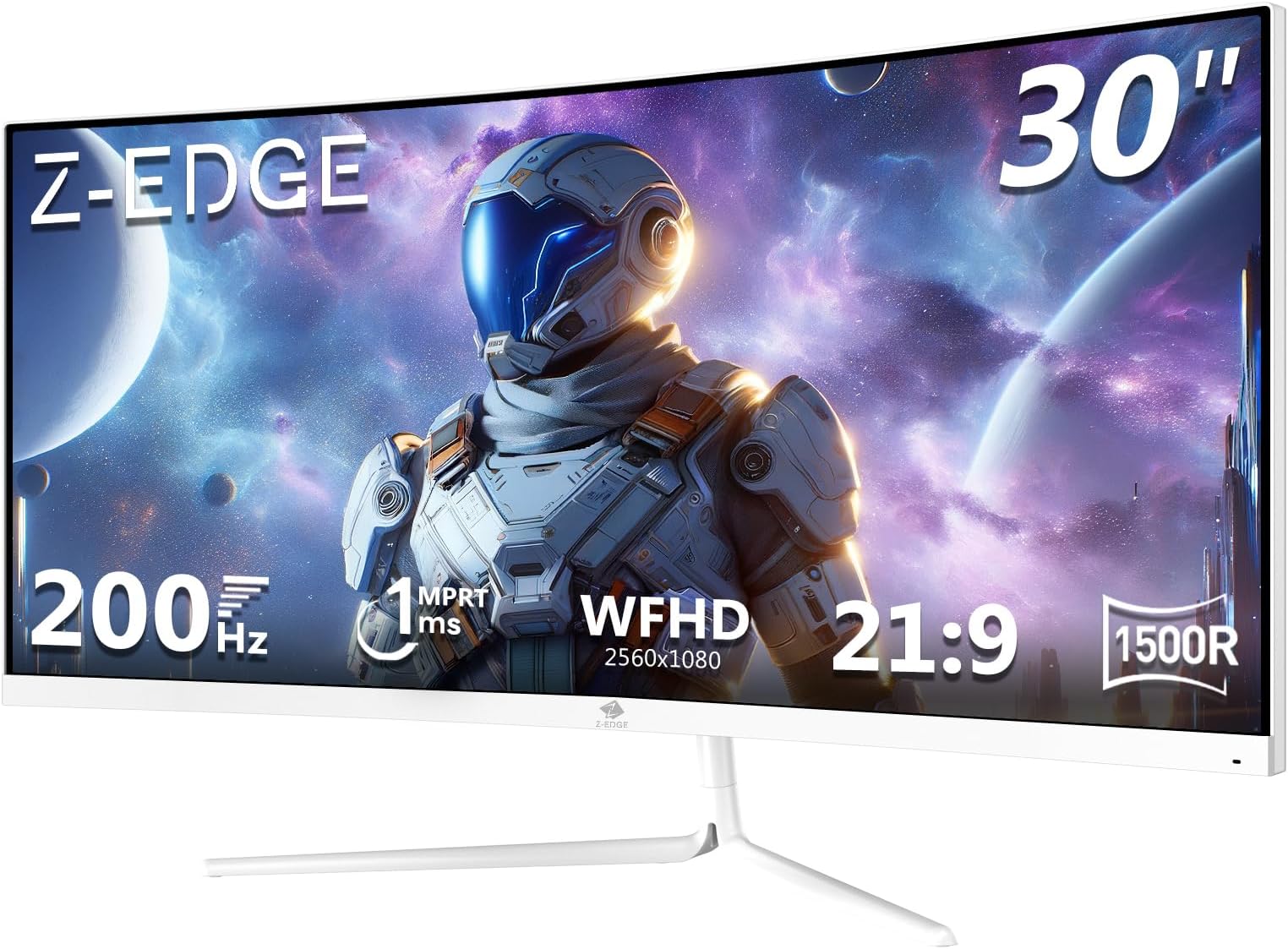Z-Edge 30 Inch Ultrawide Curved Gaming Monitor 200Hz(DP) 165Hz(HDMI ...