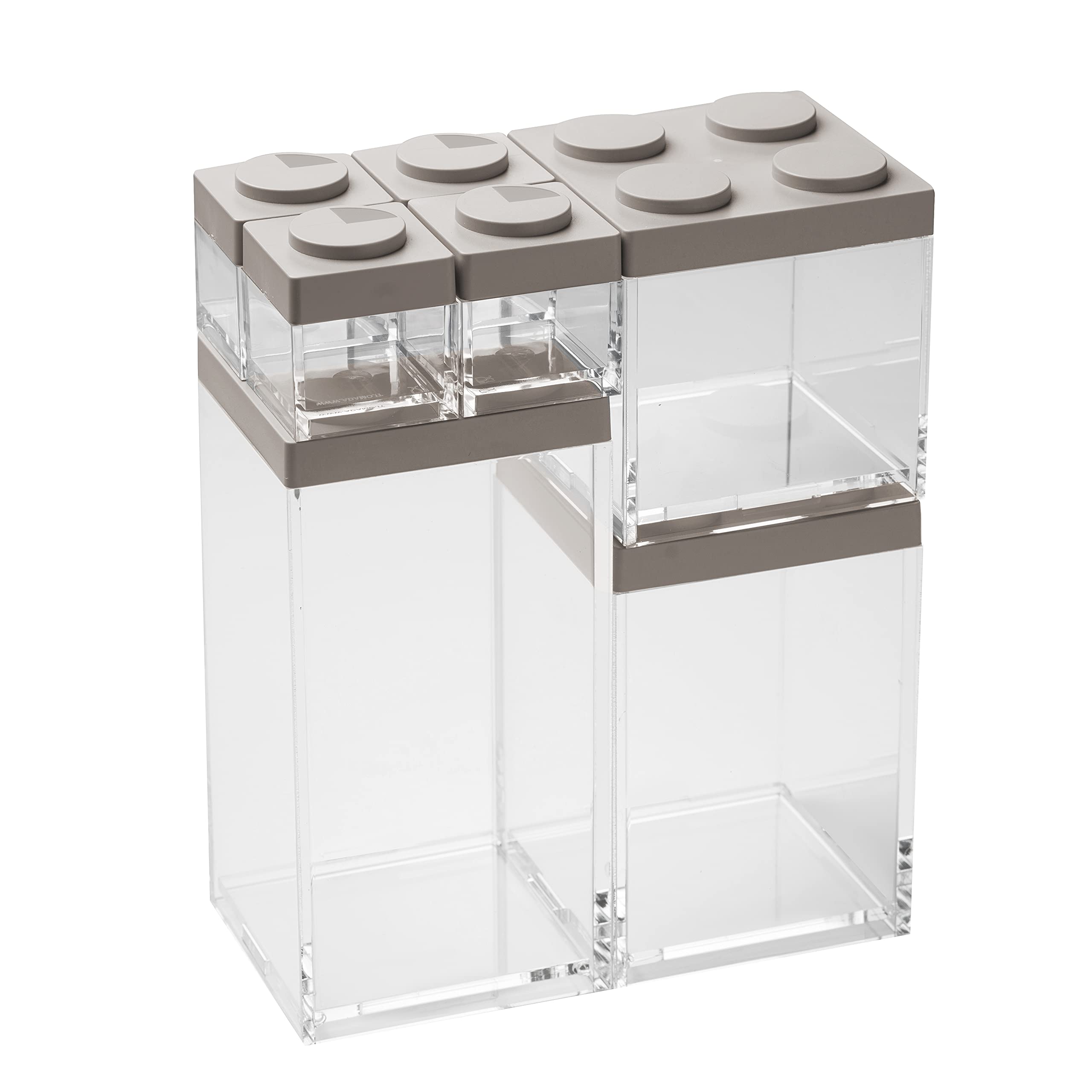Snapklik.com : Omada Acrylic Storage Container Set: Durable Brick ...