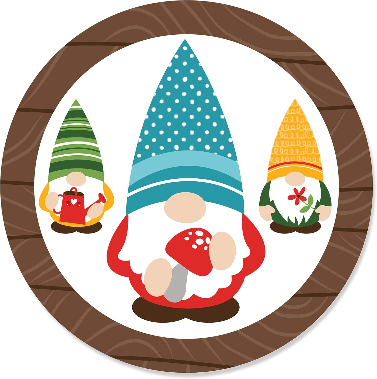 Amazon.com: Big Dot of Happiness Garden Gnomes - Forest Gnome Party ...