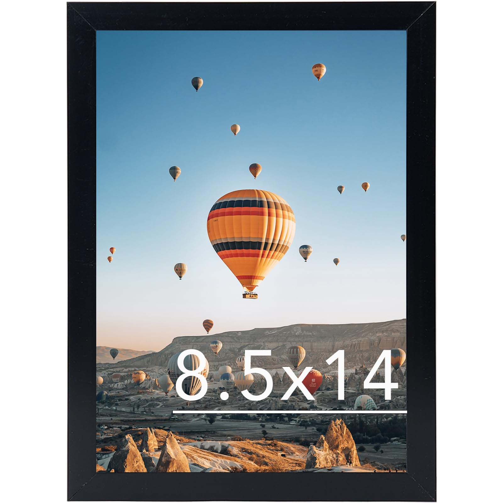 Amazon.com - JCJMY 8.5x14 Picture Frame Black for Wall Hanging, Wall ...