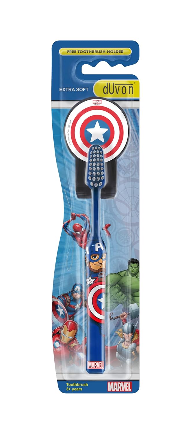 Buy DUVON Marvel Kids Captain America Toothbrush With Special Character ...