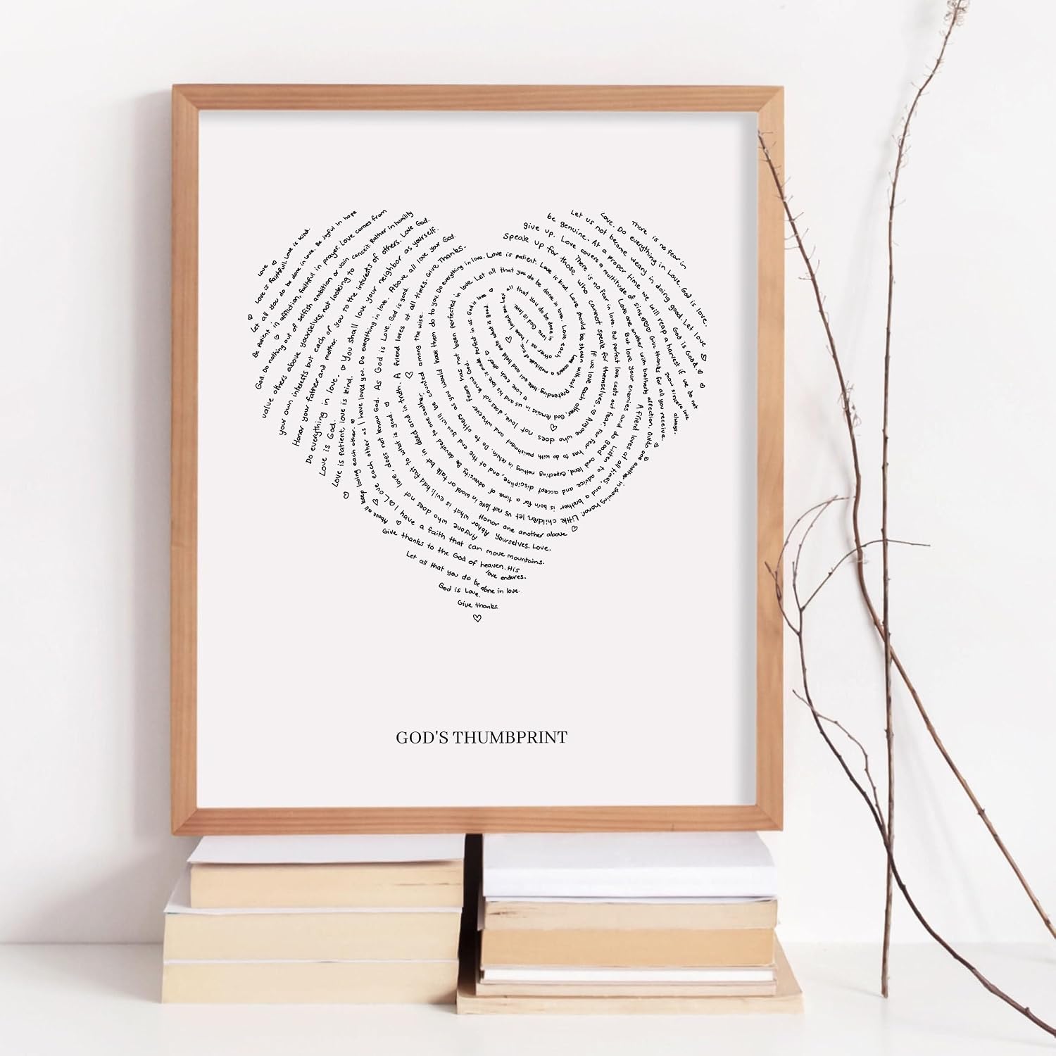 Amazon.com: ERICKET God's Thumbprint, Thumb Print Of God, Scripture ...