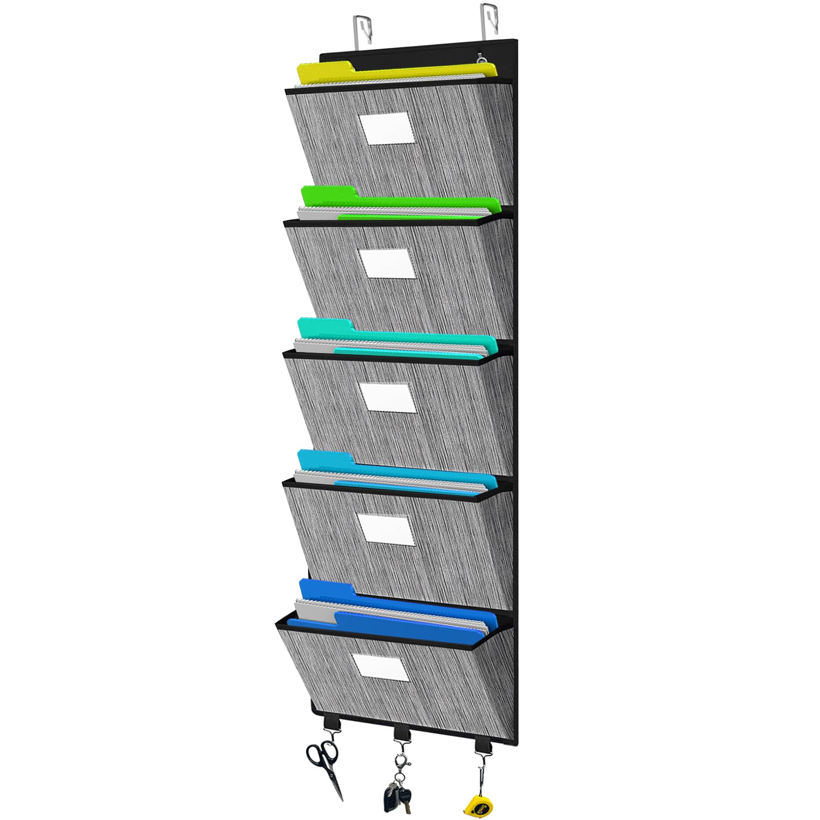 Amazon.com : homyfort Over the Door File Organizer, Hanging File ...