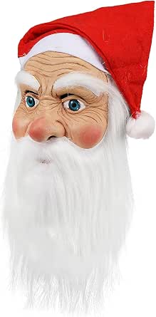 Amazon.com: Lyxaof Santa Claus Mask Realistic Masks for Adults Human ...