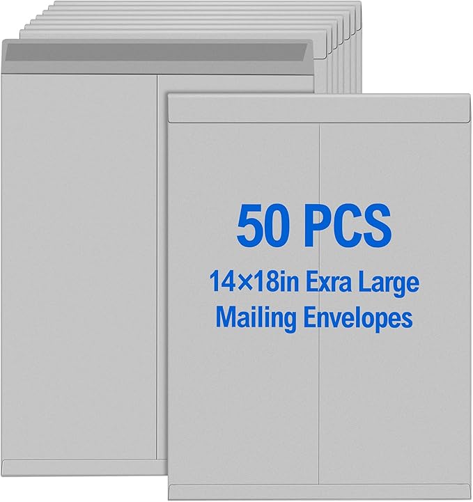 Amazon.com : Motipuns 50 Pcs 14'' x 18'' Extra Large Mailing Envelopes ...