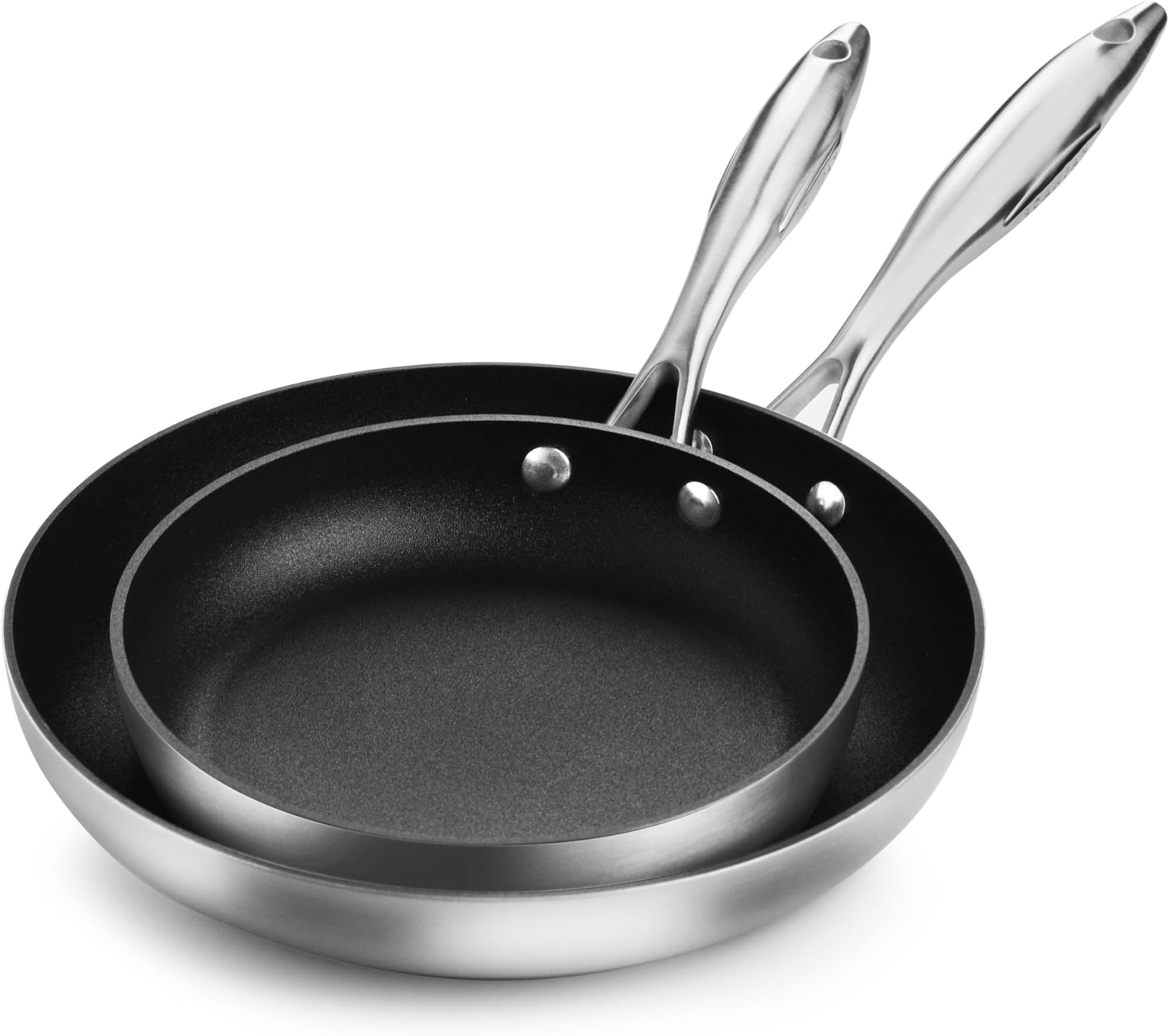 Amazon.com: Scanpan CX+ 8 & 10.25" Fry Pan Skillet Set - Stratanium ...