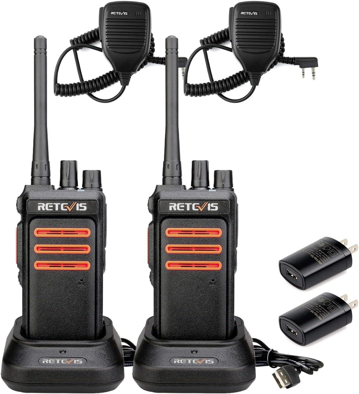 Amazon.com: Retevis RT29 Waterproof Walkie Talkie(2 Pack) Bundle with ...