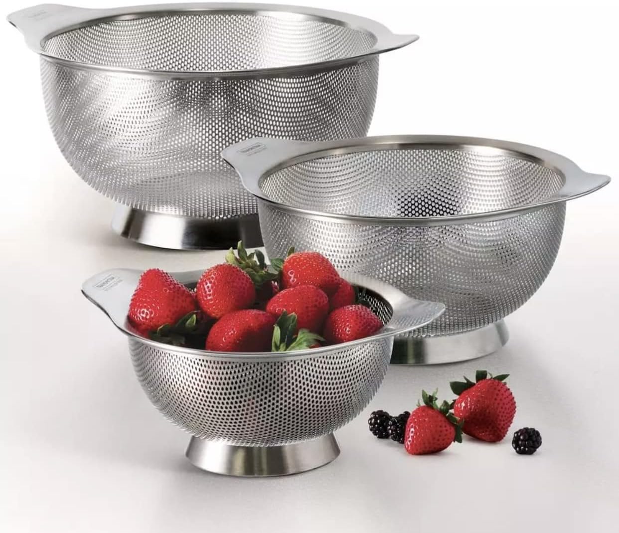 Amazon.com: Tramontina Gourmet Stainless Steel Colander Set: Home & Kitchen