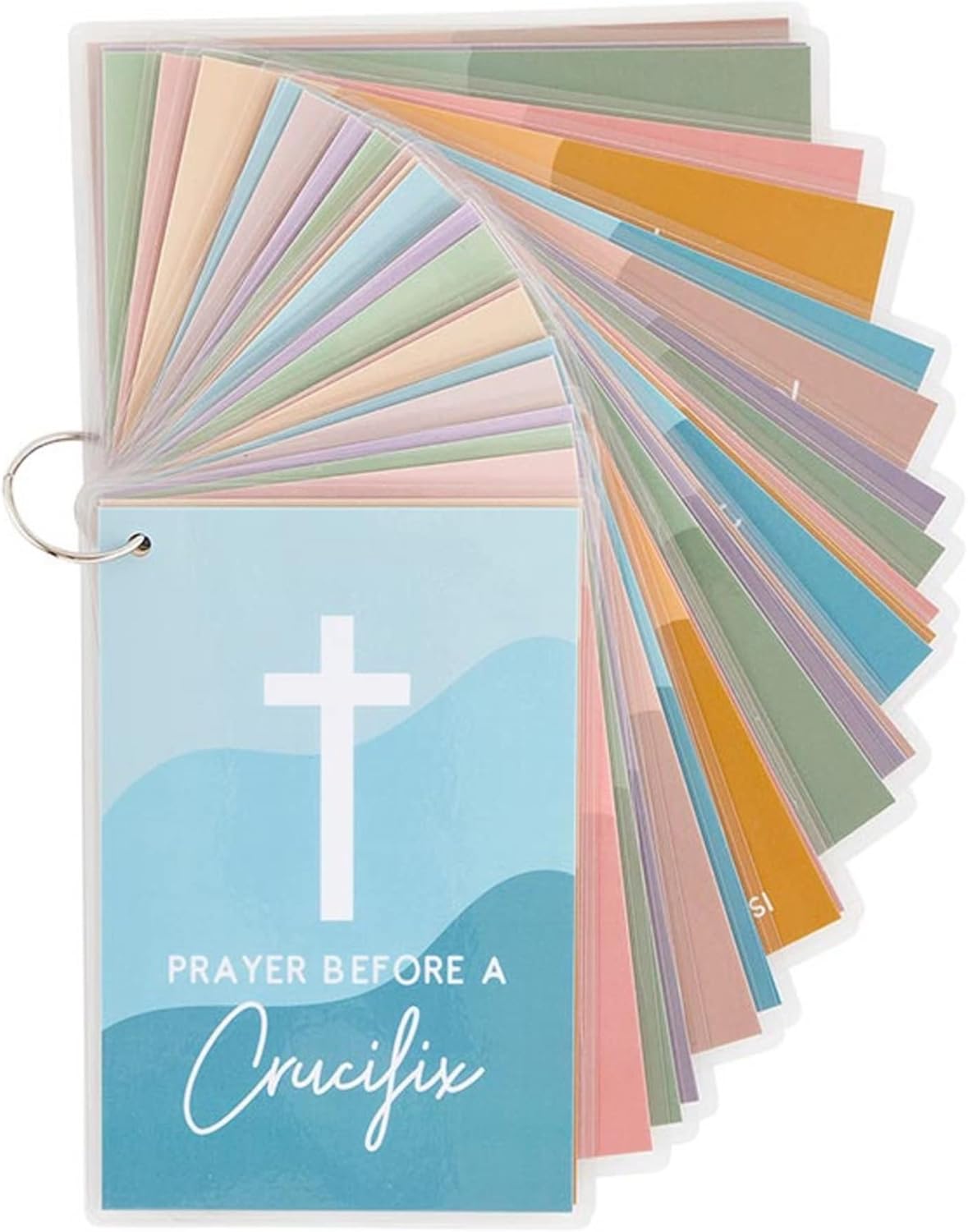 Amazon.com: Needzo Catholic Prayers Flip Cards, Laminated Card Set with ...