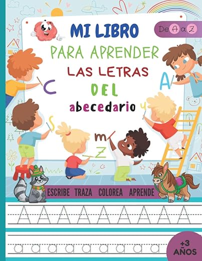 Mi Libro Para Aprender Las Letras Del Abecedario Escribe Traza Colorea ...
