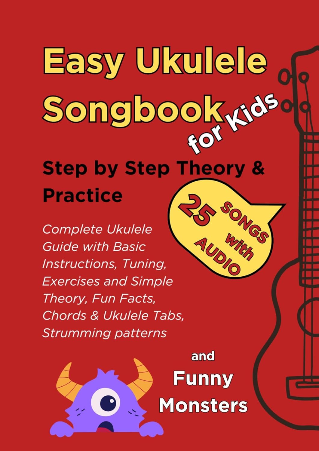 Amazon.com: Easy Ukulele Songbook for Kids. Step by Step Theory ...