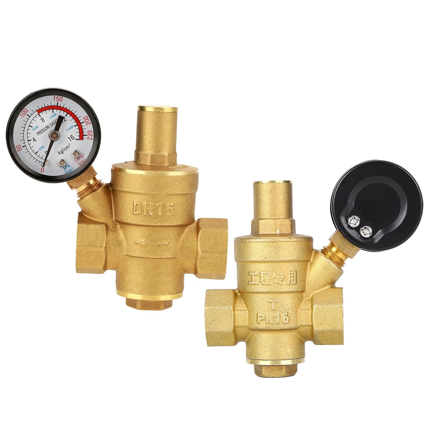 DN15 20mm Brass Adjustable Water Pressure Regulator Reducing Valve ...