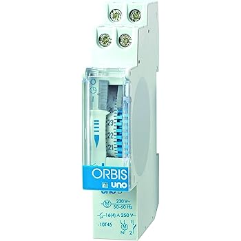 Orbis Uno QRD 230 V Interruptor horario analógico de distribución, OB400232: Amazon.es ...